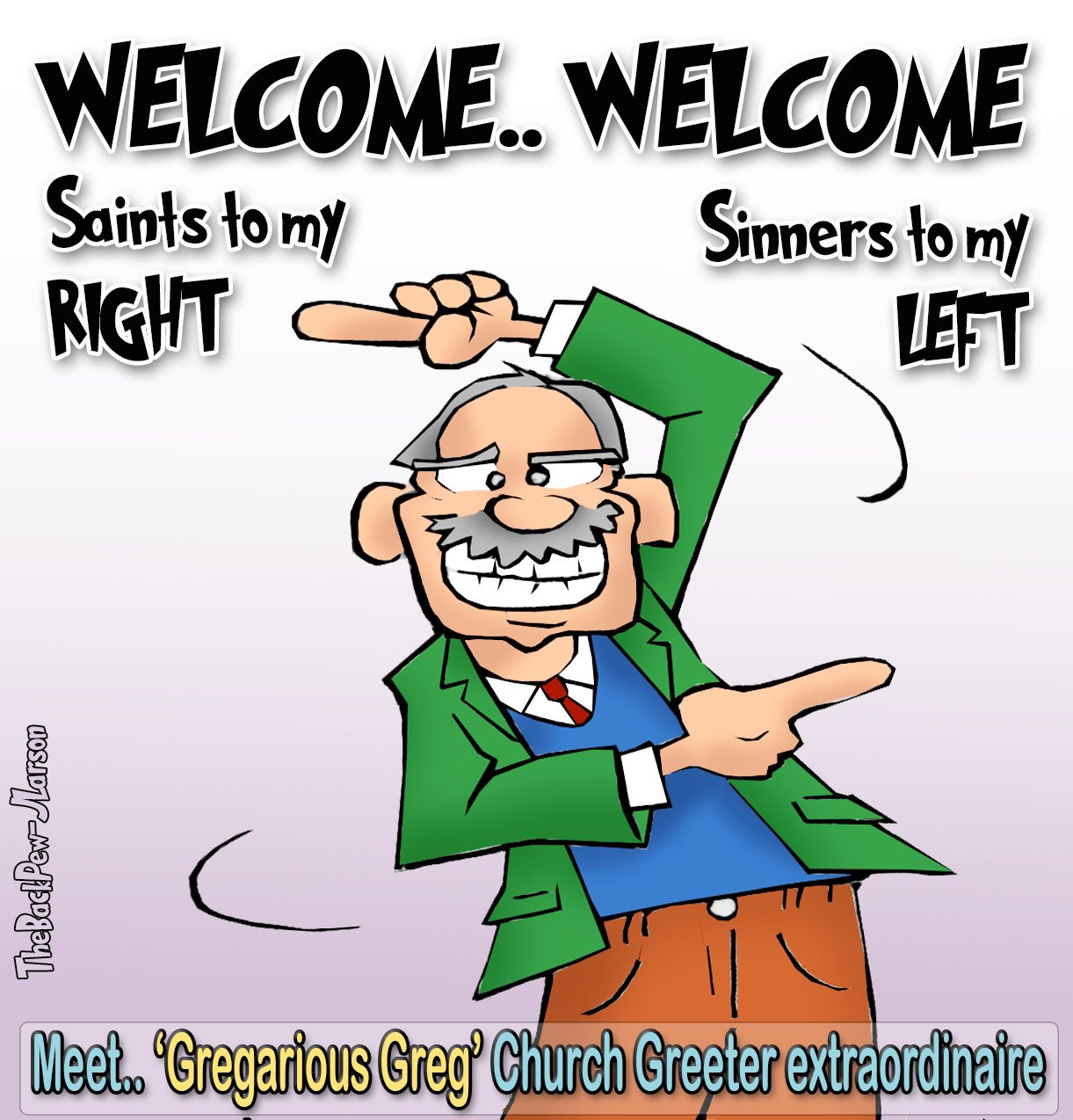 Church cartoons - of the good peeps worshipping inside — The Back Pew