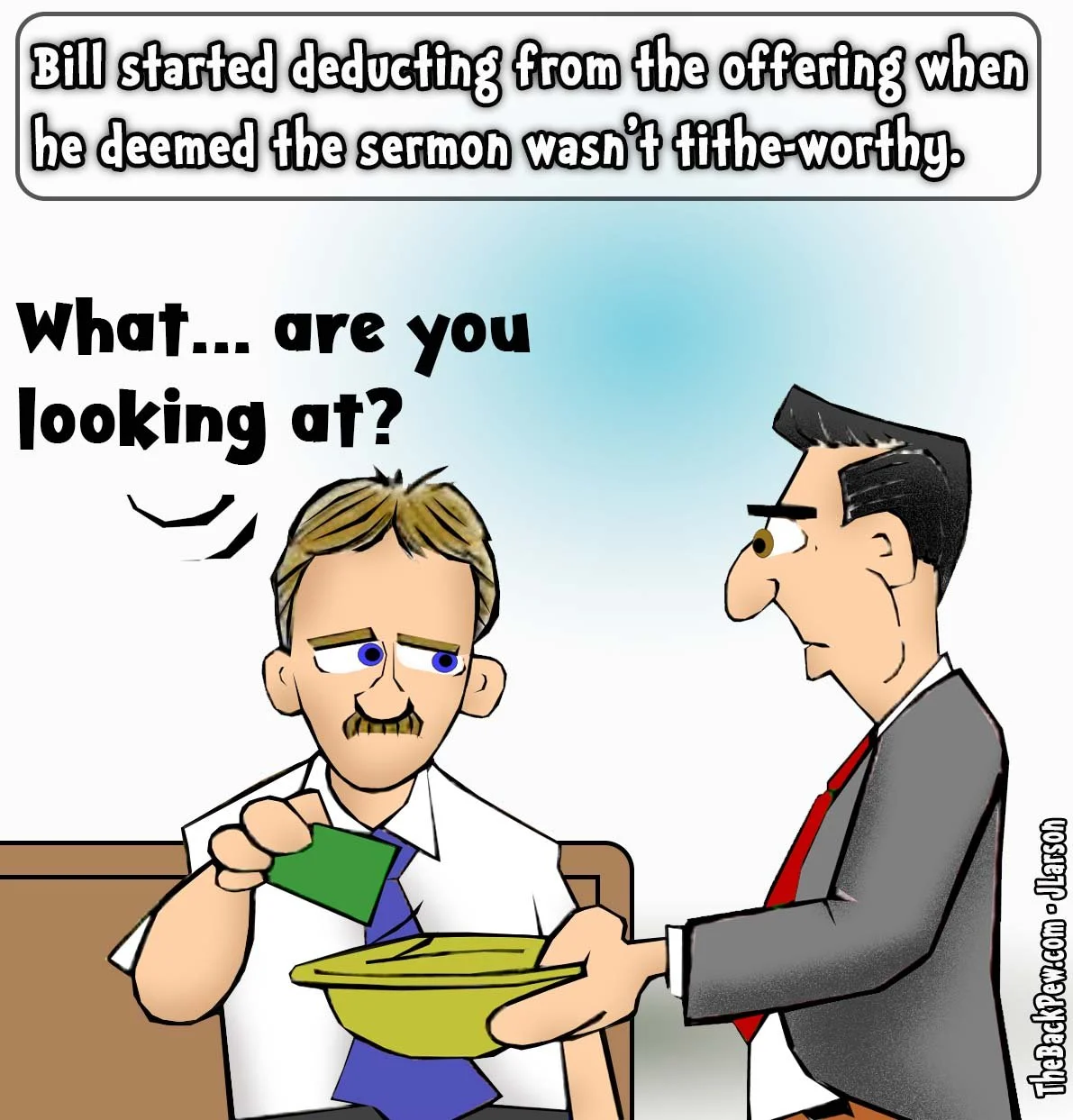 Church Giving Cartoons - Tithes & Offerings — The Back Pew
