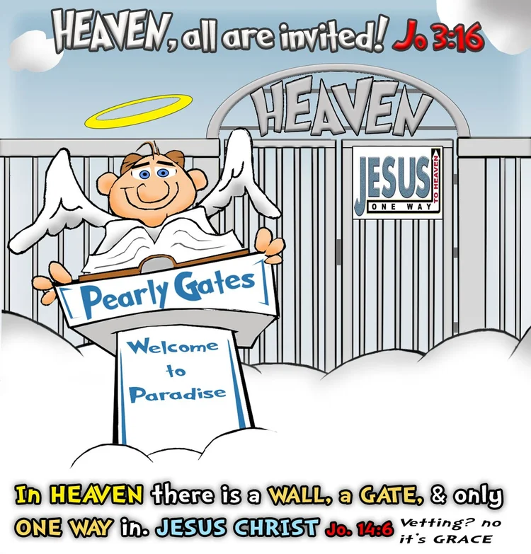 Heaven Cartoons in Eternal Life with God — The Back Pew
