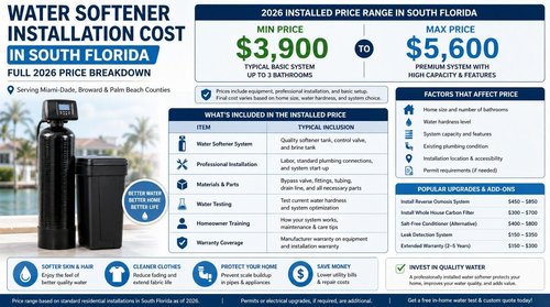Water Softener Installation Cost in South Florida: Full 2026 Price ...