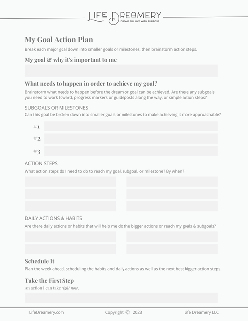 Free Vision Board Templates, Tutorials, and Worksheets — Vision Board ...