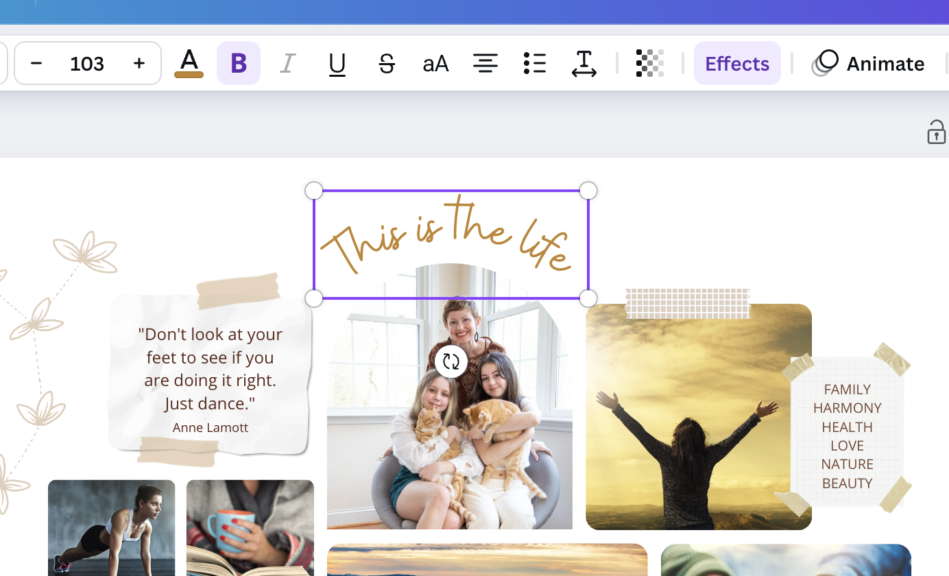 How to Make a Digital Vision Board in Canva — Vision Board Workshops ...