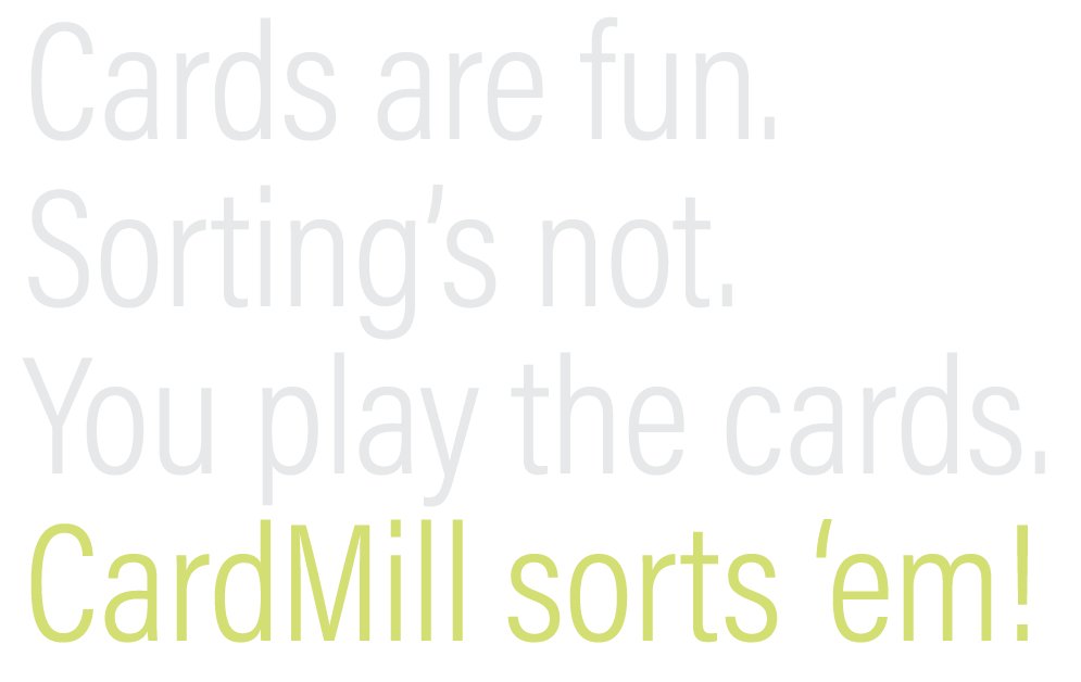 CardMill - Scan. Sort. Done. The trading card game (TCG) scanner for players and collectors.