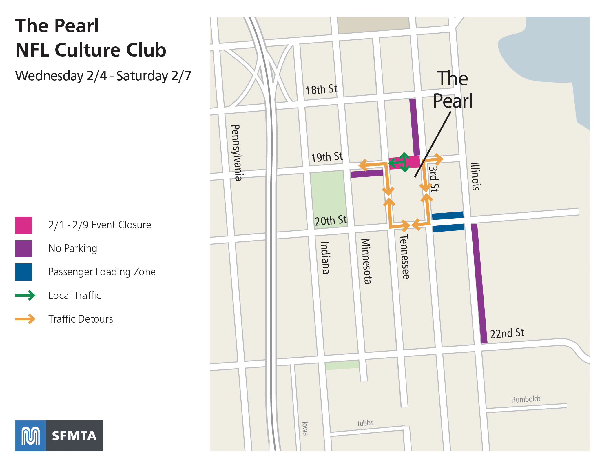 Super Bowl road closure maps for Santa Clara, San Francisco, San Jose ...
