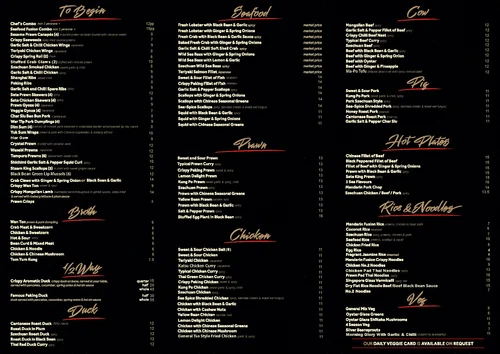 menu - The Mandarin Fusion Chinese Restaurant & Takeway in Bournemouth ...