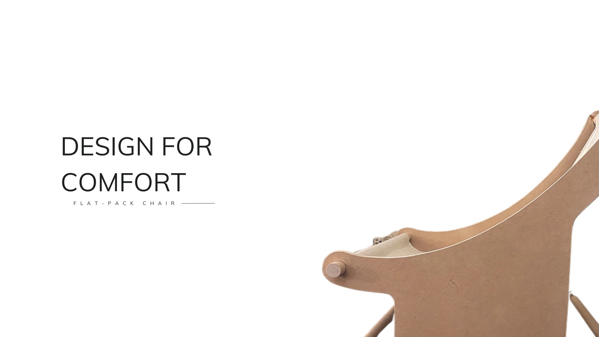 Design for Comfort: A Flat-pack Chair — Akari Matsuno Design