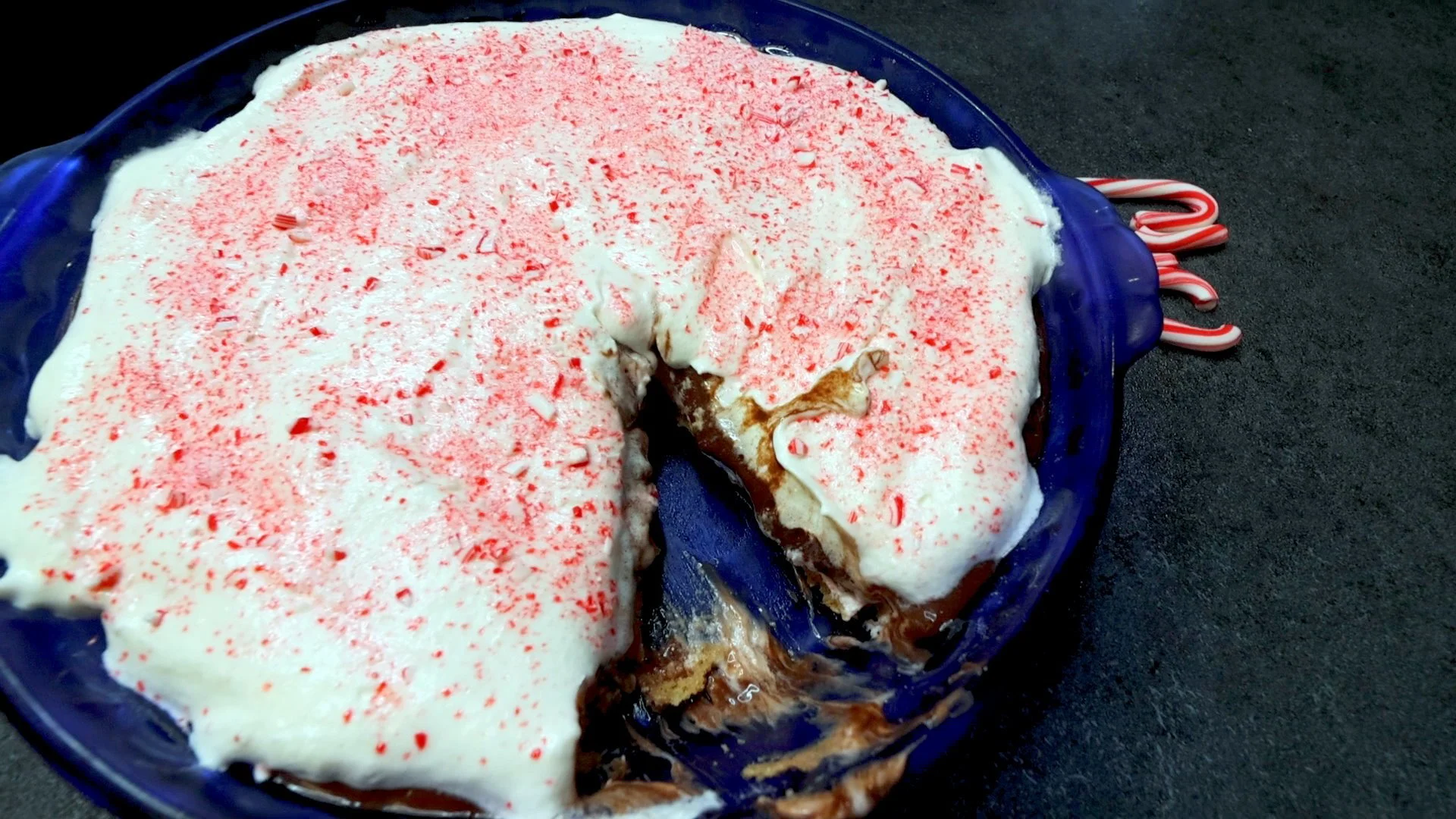 💫EASY NO-BAKE💫 Chocolate Peppermint Cheesecake Pie🍫🍬🥧🎄 — AliciaLynn Recipes