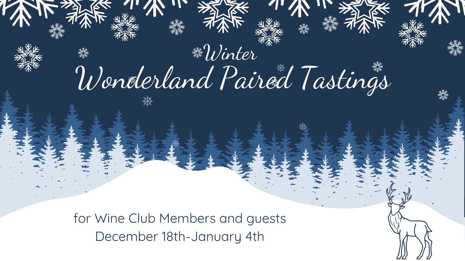 Winter Wonderland Paired Tastings — Truckee Family Wines