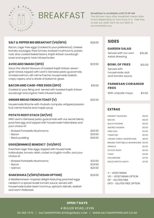 Salt & Pepper Cafe and Restaurant | Levin New Zealand Cafe & Restaurant