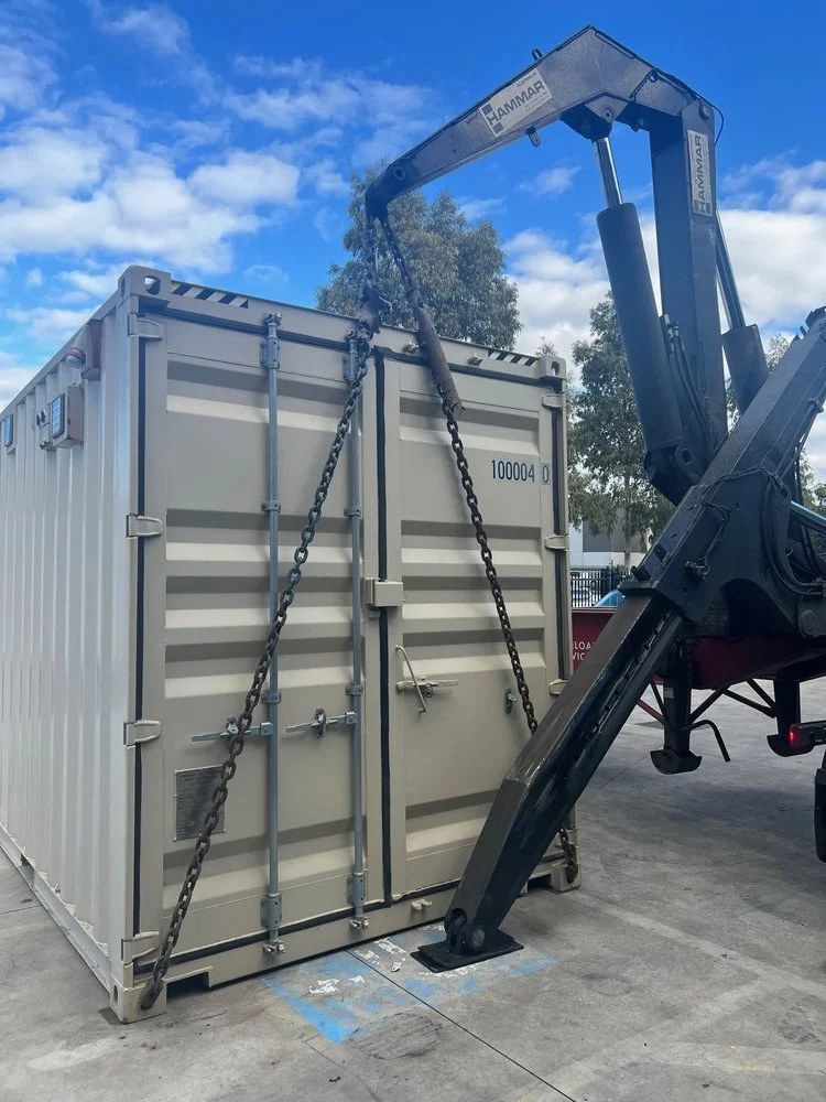 Shipping Container Transport Melbourne - A1 Sideloader Service