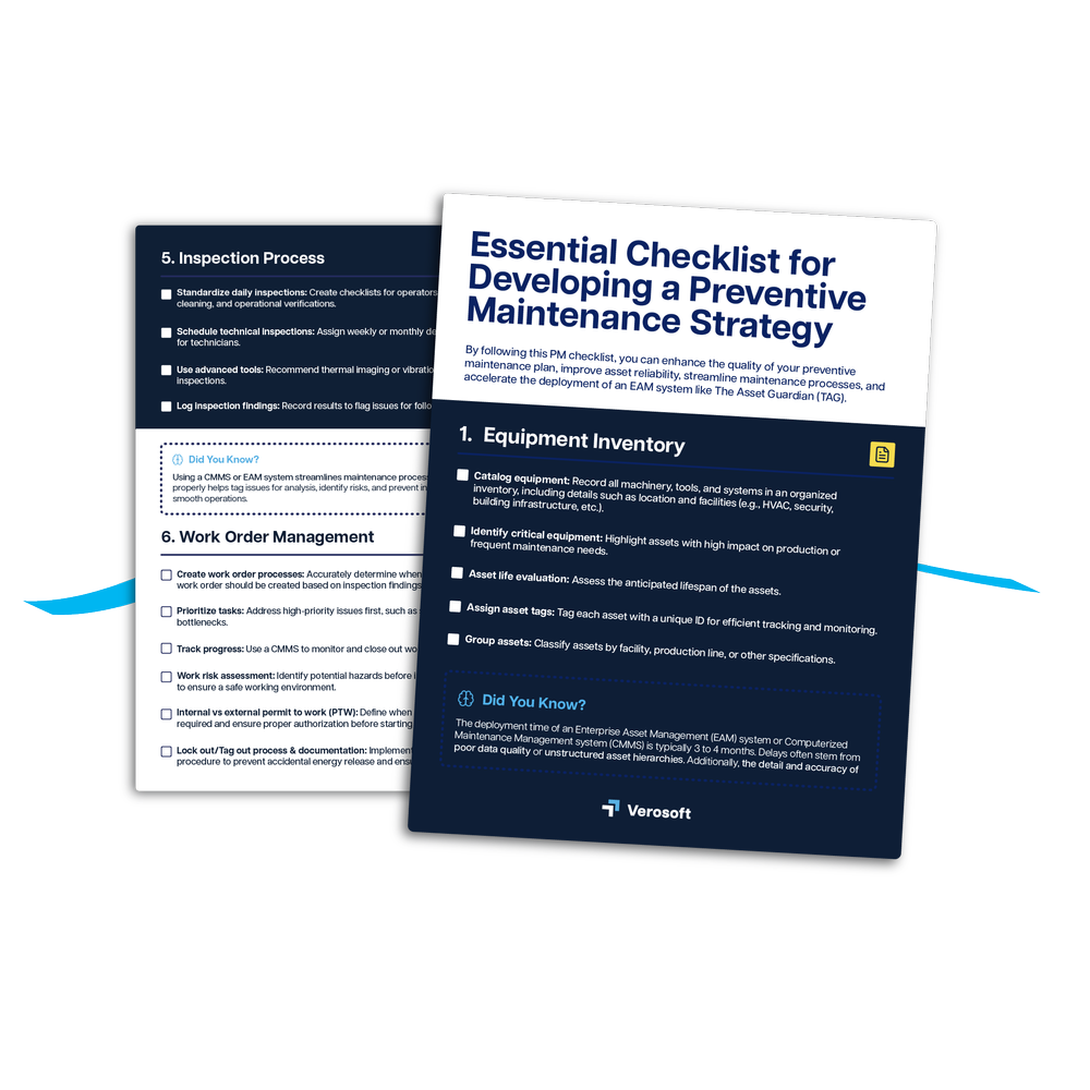 Free Preventive Maintenance Checklist — Verosoft