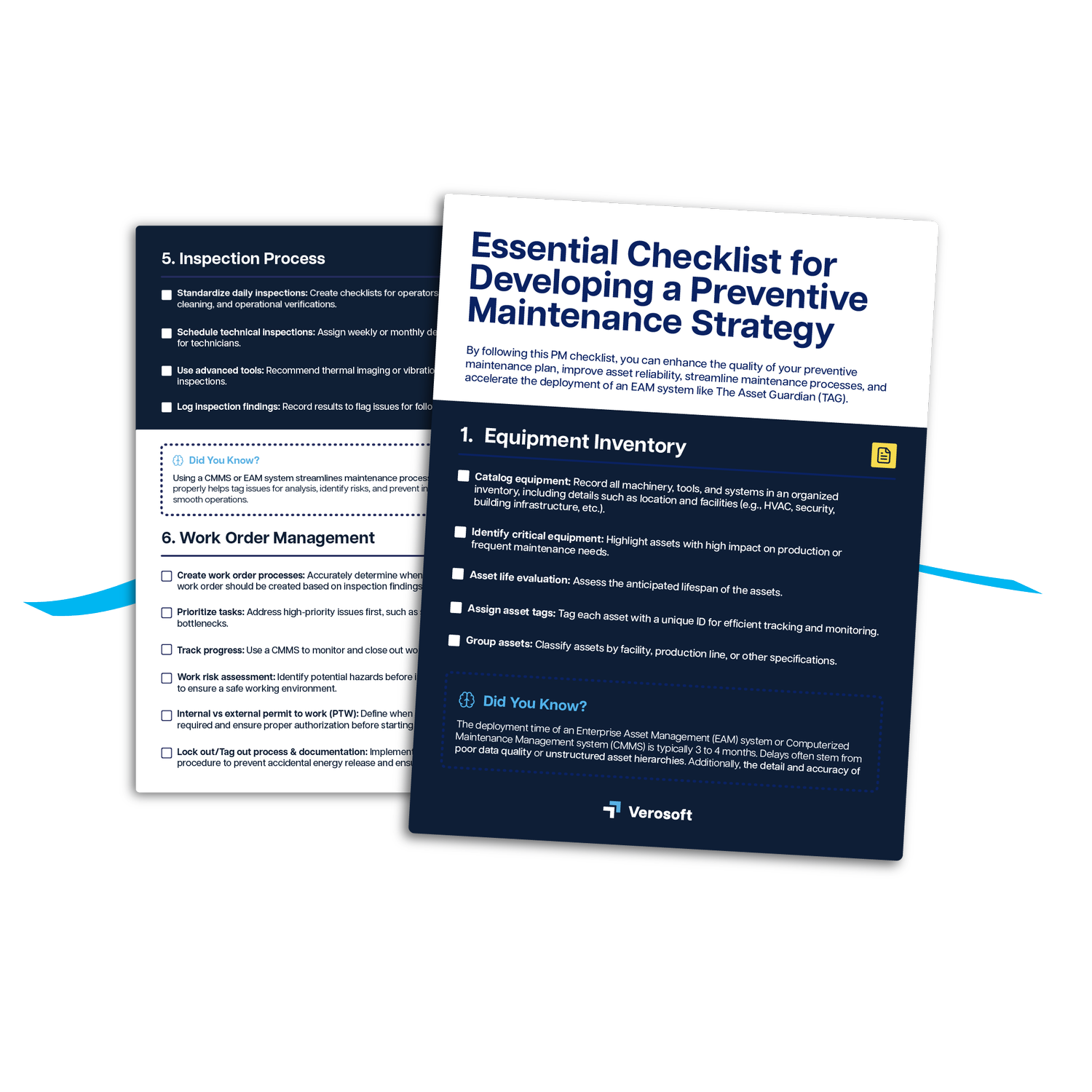 Free Preventive Maintenance Checklist — Verosoft