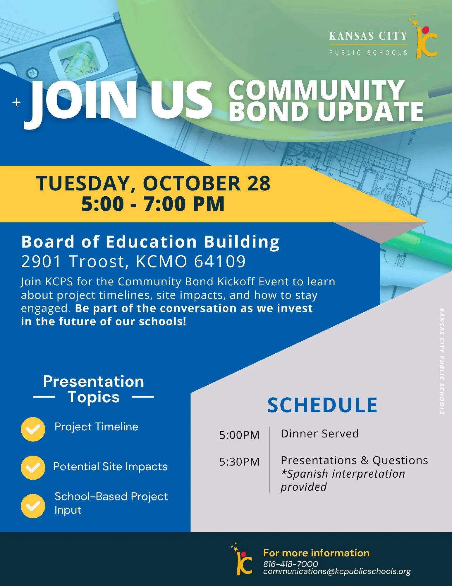 Be Involved — Kansas City School Bond
