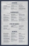 MENUS — Surfside Bar & Grill