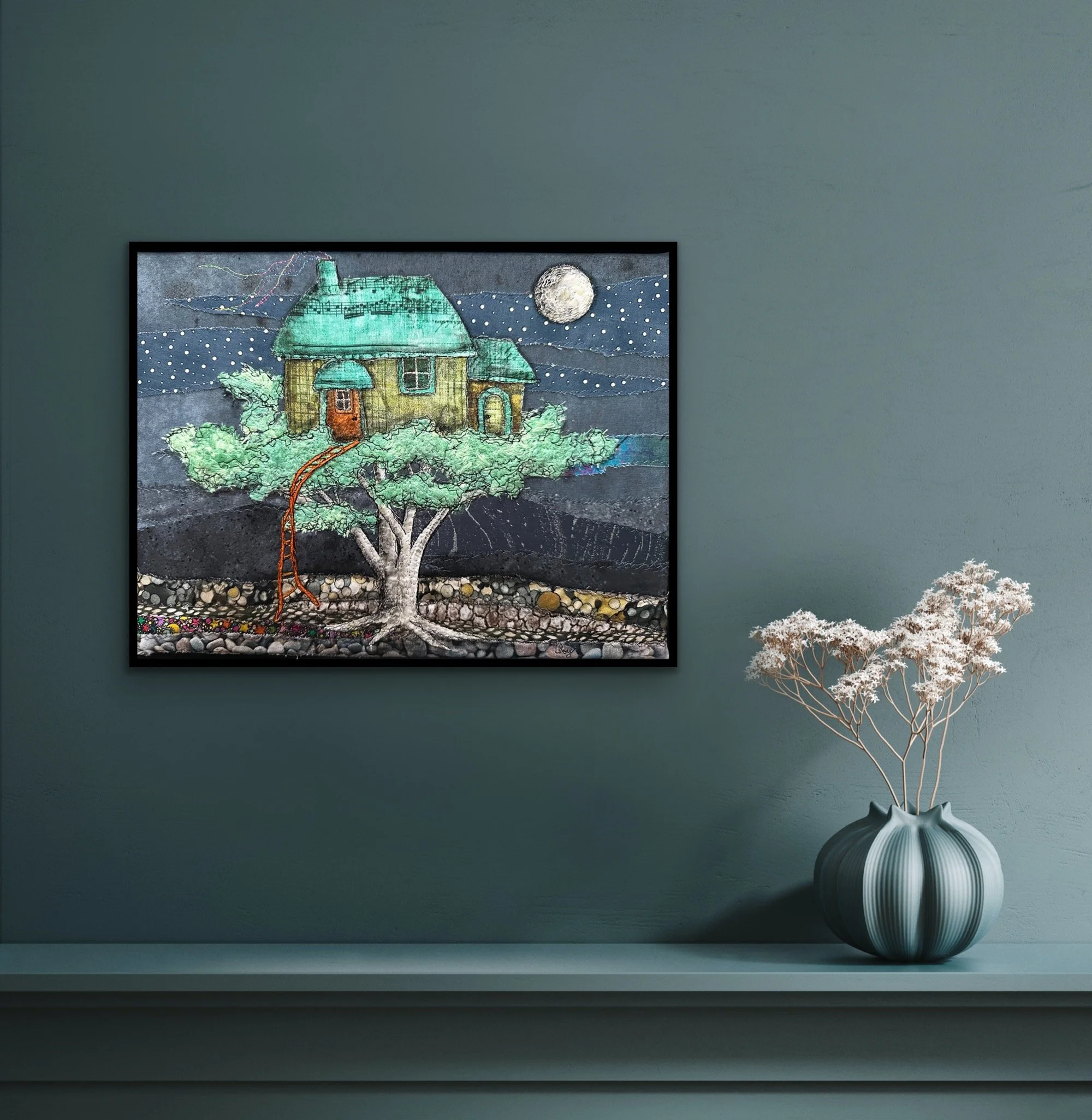 Tree House #16 — Lorraine Roy - Art Textiles