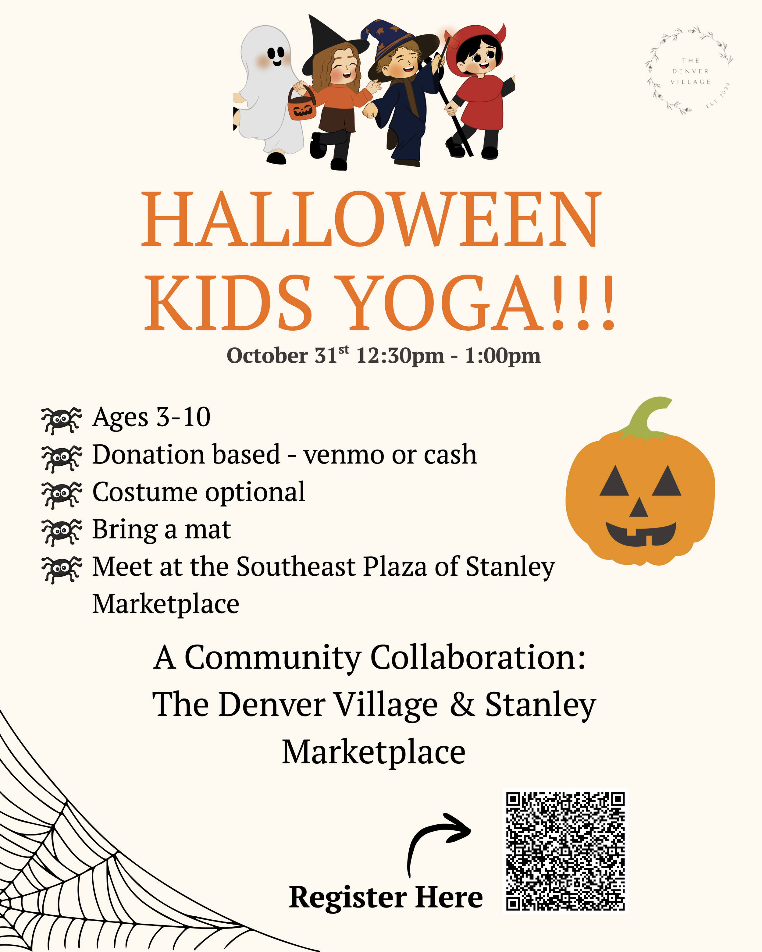 Halloween Kids Yoga — Stanley Marketplace
