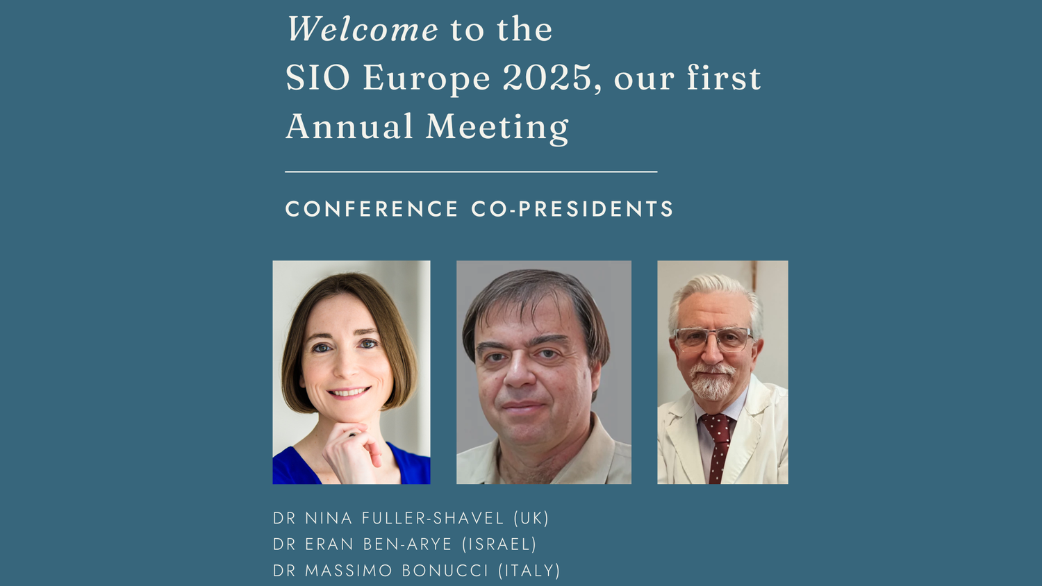 SIO (Society for Integrative Oncology) Europe 2025