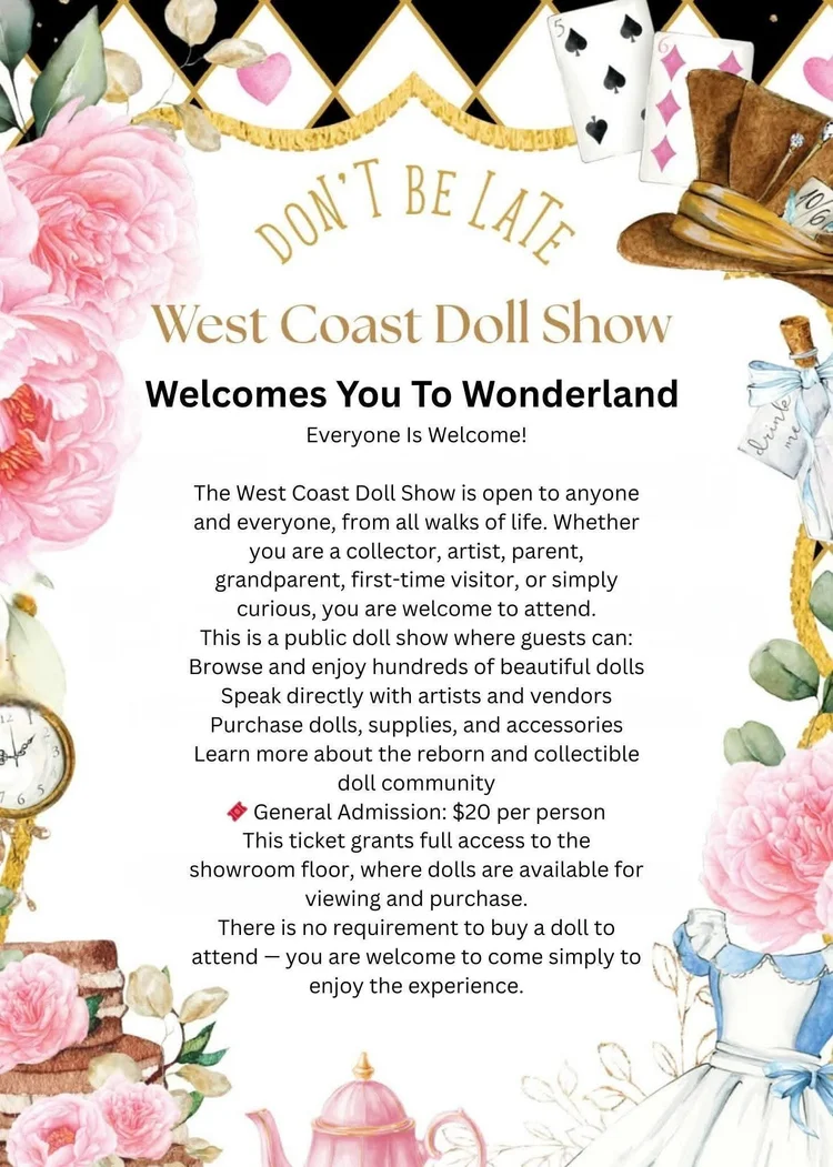West Coast Doll Show | Brought To You By Janie Scott of Tiny Hearts ...
