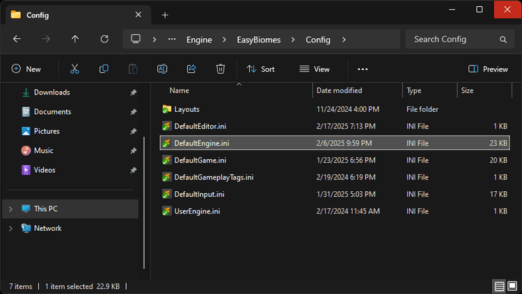 Unreal engine 5 Migrating Assets — Easy Biomes
