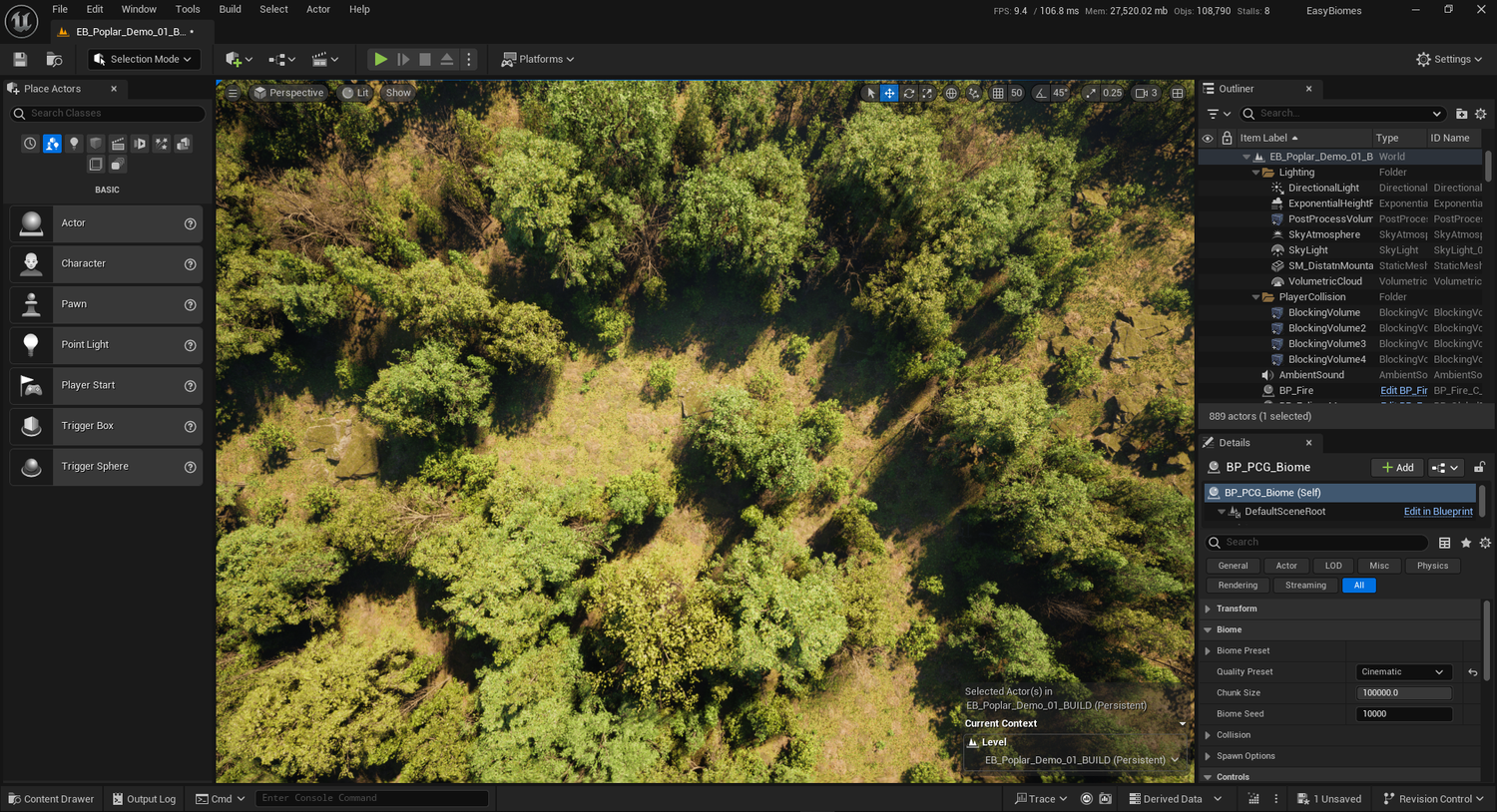 Unreal Engine 5 Biome Presets — Easy Biomes
