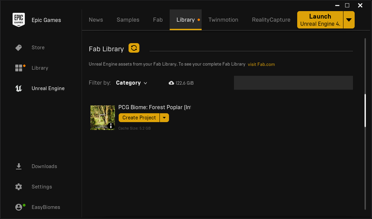 Unreal engine 5 Migrating Assets — Easy Biomes