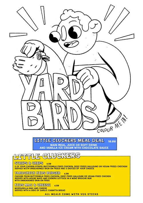 Menu — Yardbirds Chicken