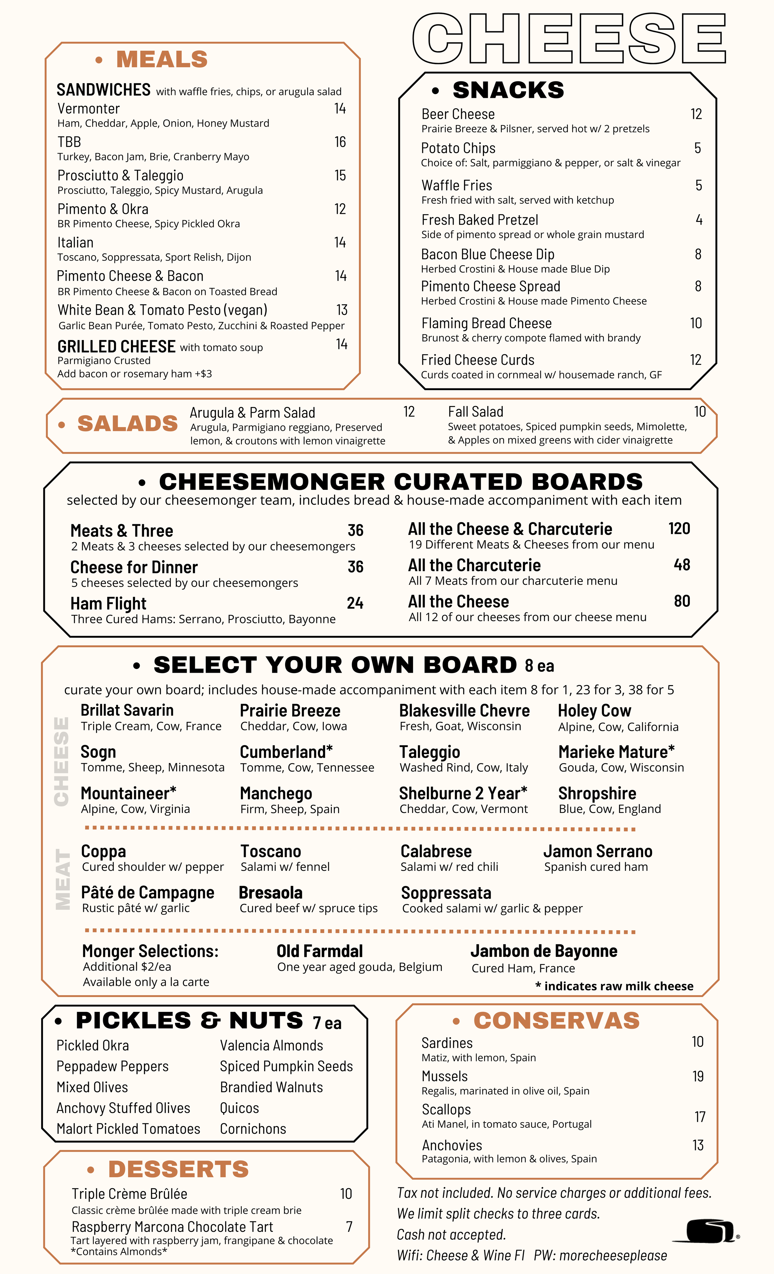 Menu — Beautiful Rind