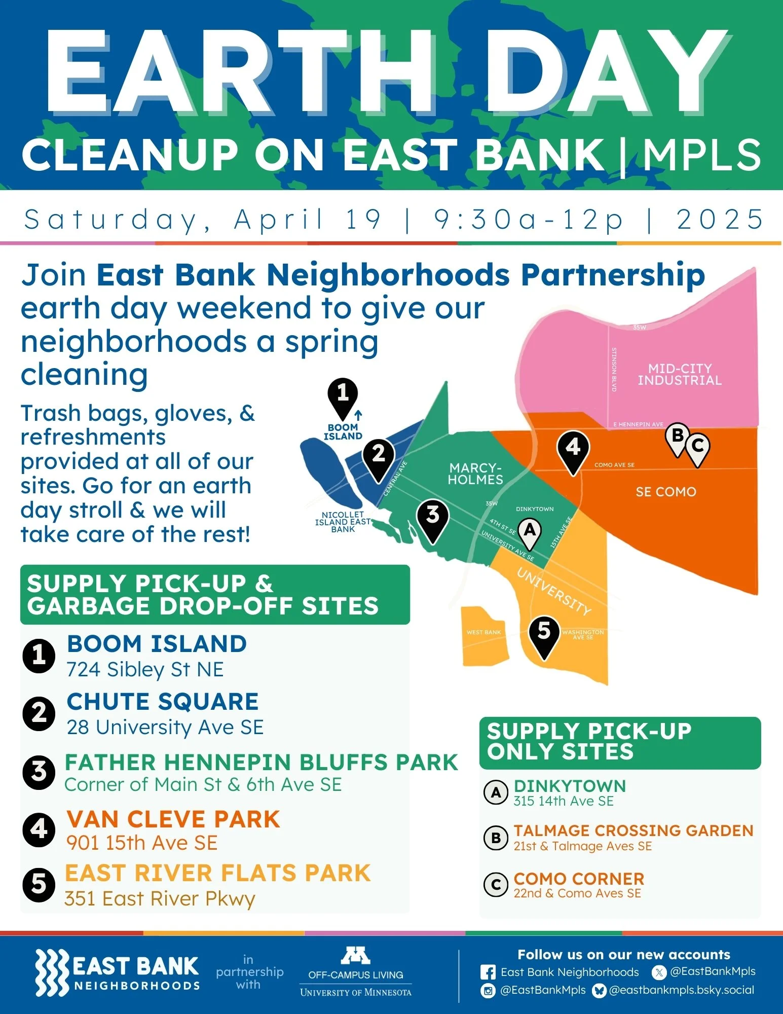 Earth Day 2025 — East Bank Neighborhoods Partnership