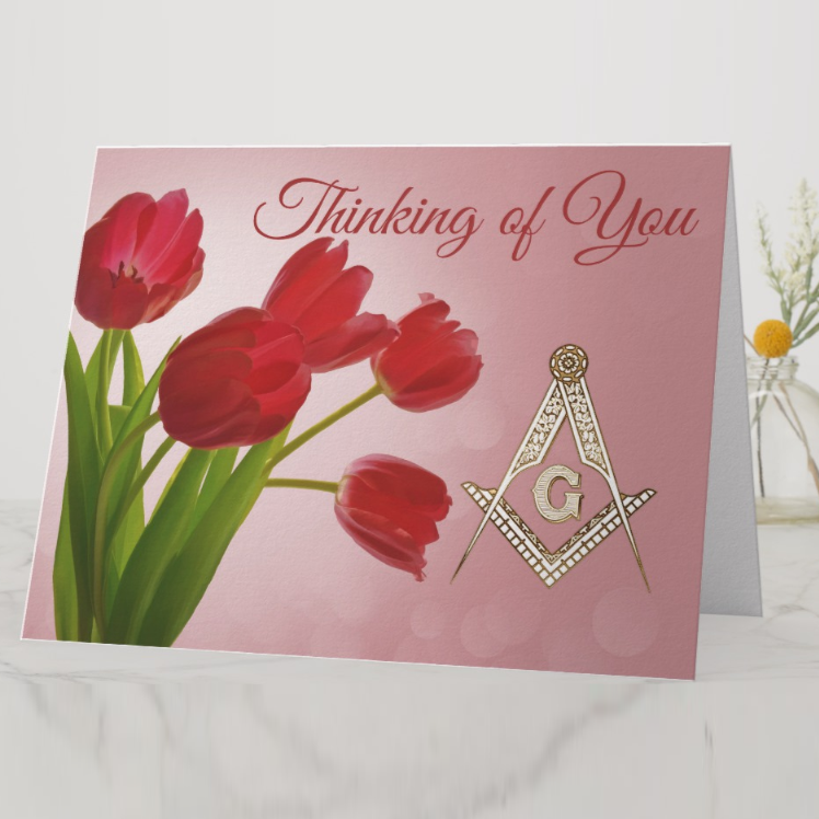 Masonic Widows & Sweethearts Valentine Greeting Cards - Pack of 10 5"x7 ...