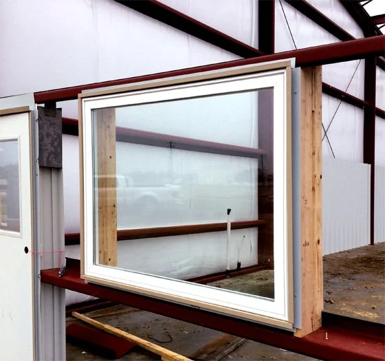 Steel Building Window Installation | Metal Building Windows — Steel ...