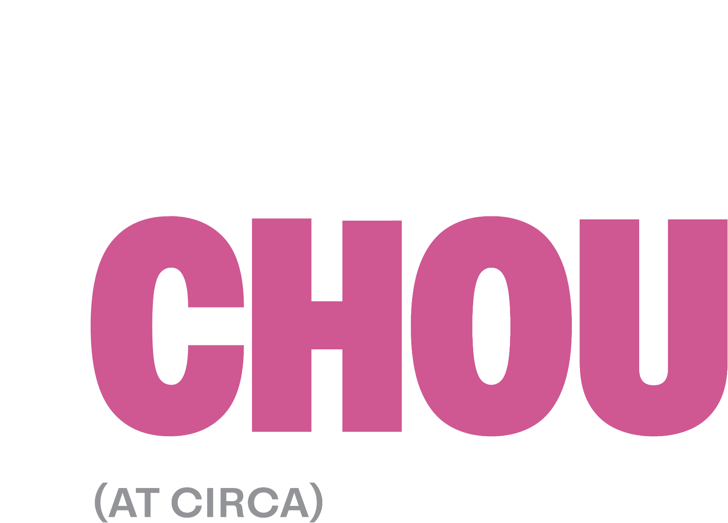 Menu 1 — Chouchou