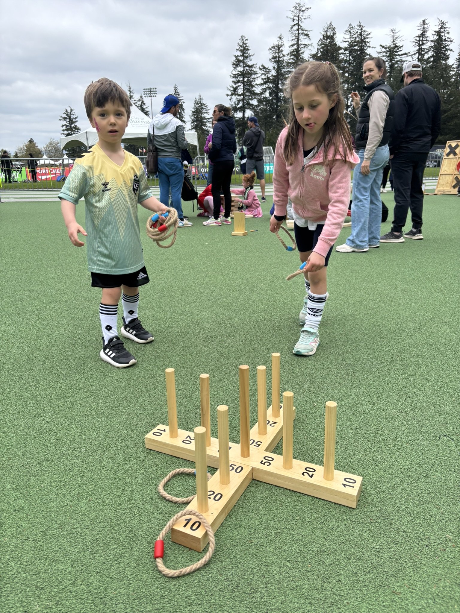 Ring Toss Rental in Vancouver • Handcrafted Wood Game • Knotty Games ...