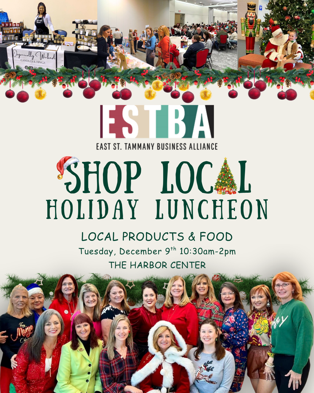 Shop Local Holiday Luncheon at The Harbor Center | ESTBA Event — ESTBA
