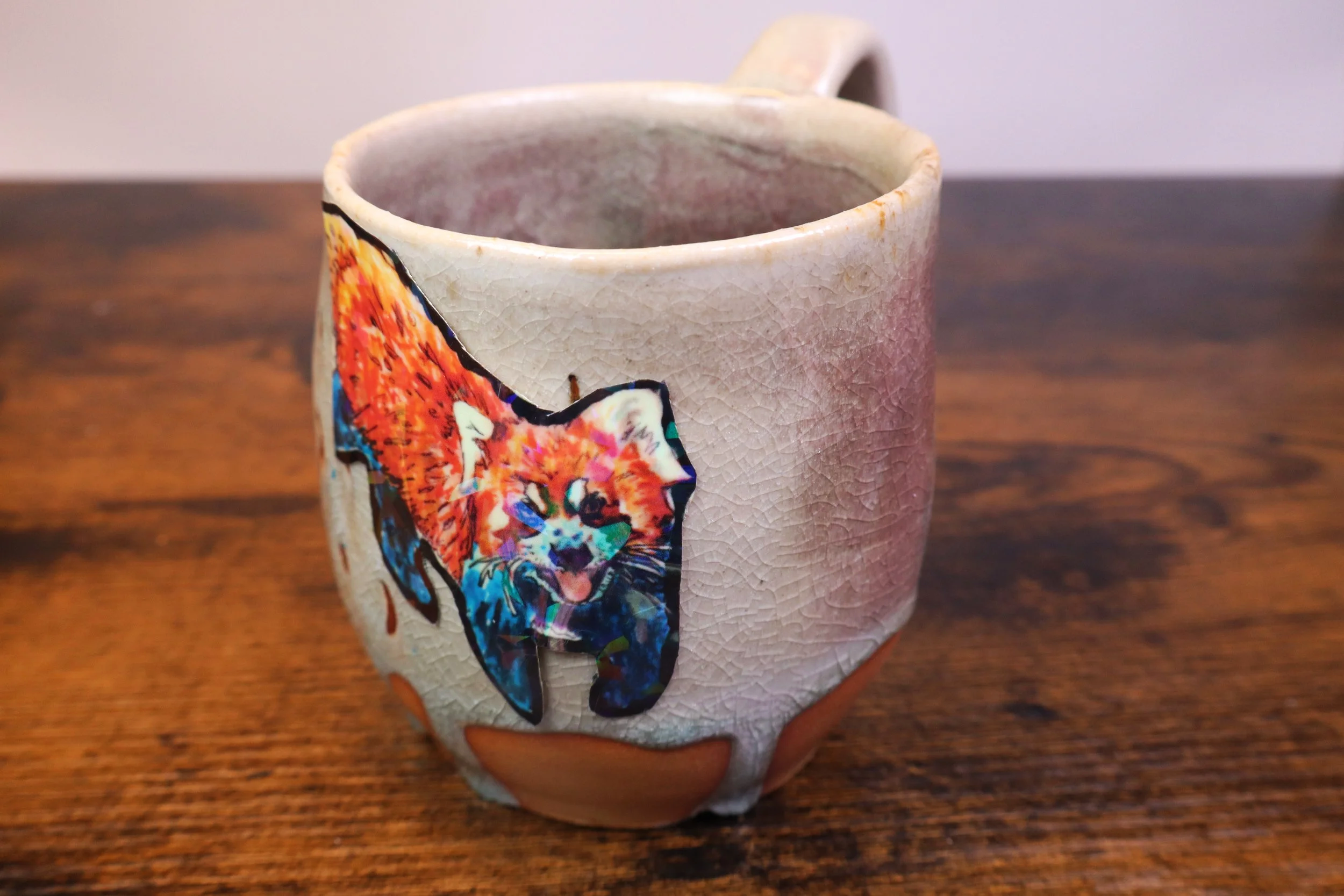 Happy Panda Holographic Sticker