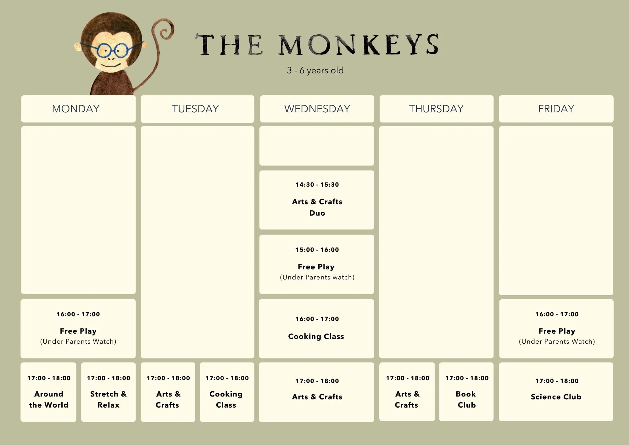 Monkeys | Discover Our Programs — the bubble bus