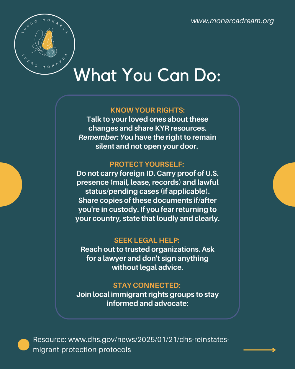 Recent Reinstatement of Migrant Protection Program 2025 — Sueño Monarca