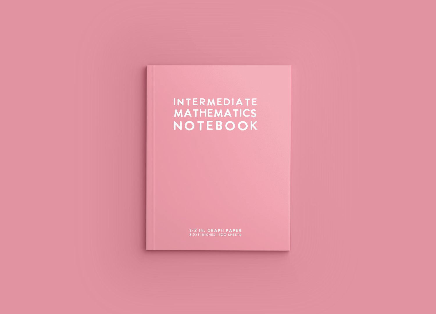 Intermediate Math Notebook: Dark Blue — schoolnest