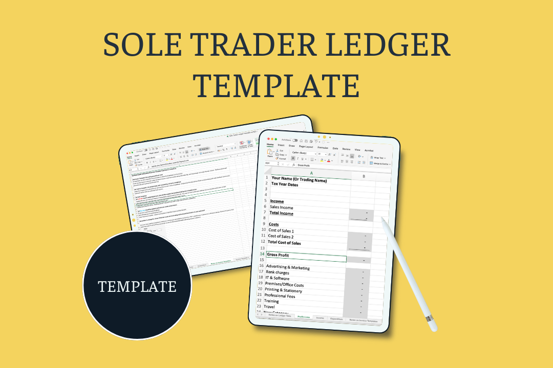 Sole Trader Ledger Template — Wendy Mitchell | Bookkeeping & Coaching