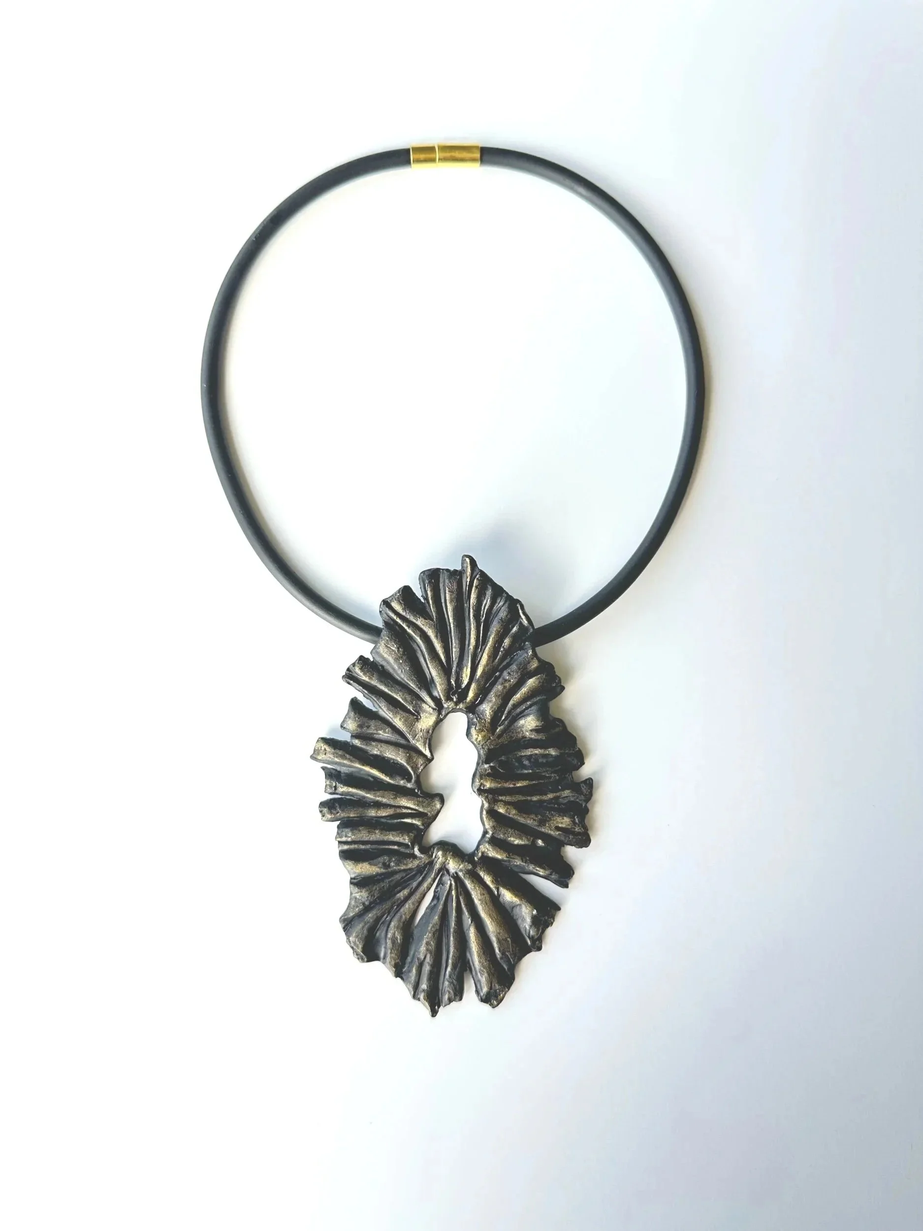 Portal No. 24 - Statement Neckpiece - Sculptural Art Jewelry by Audrey ...