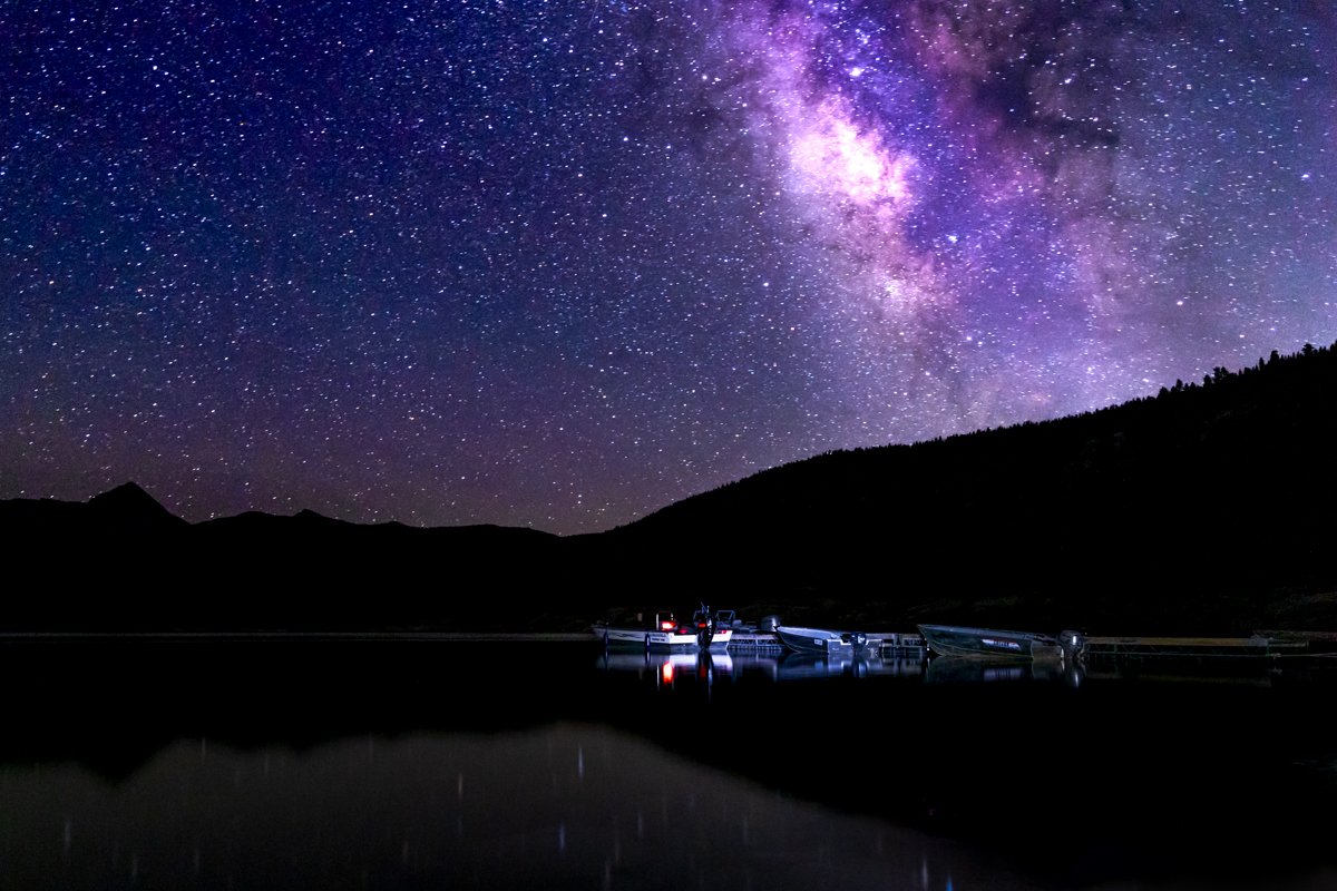 Florence Lake Boat Dock Astro — Lovell Photography