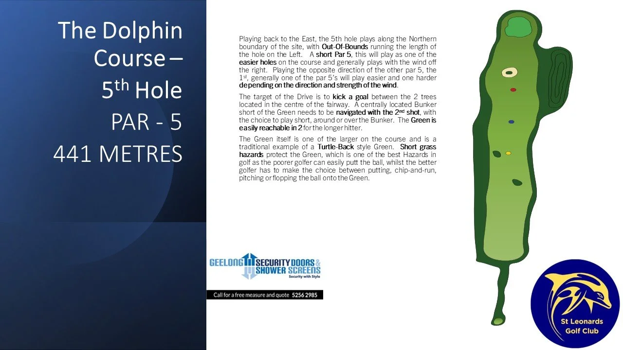 Dolphin Course - 5th Hole — St Leonards Golf Club