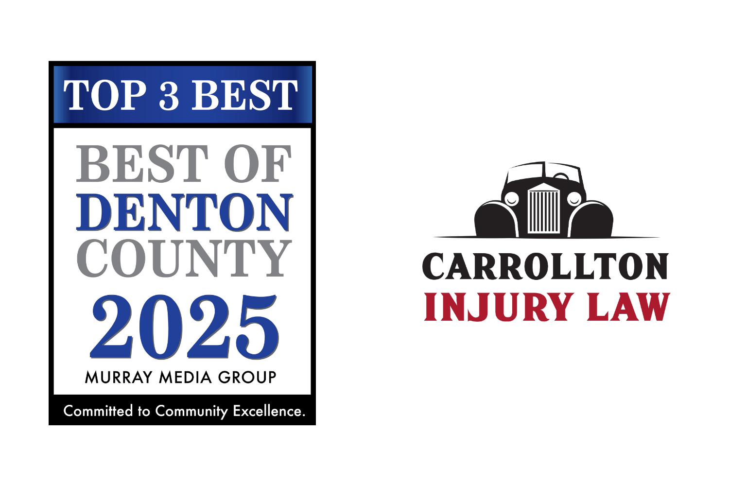 Carrollton Injury Law Named Top 3 in Best of Denton County 2025