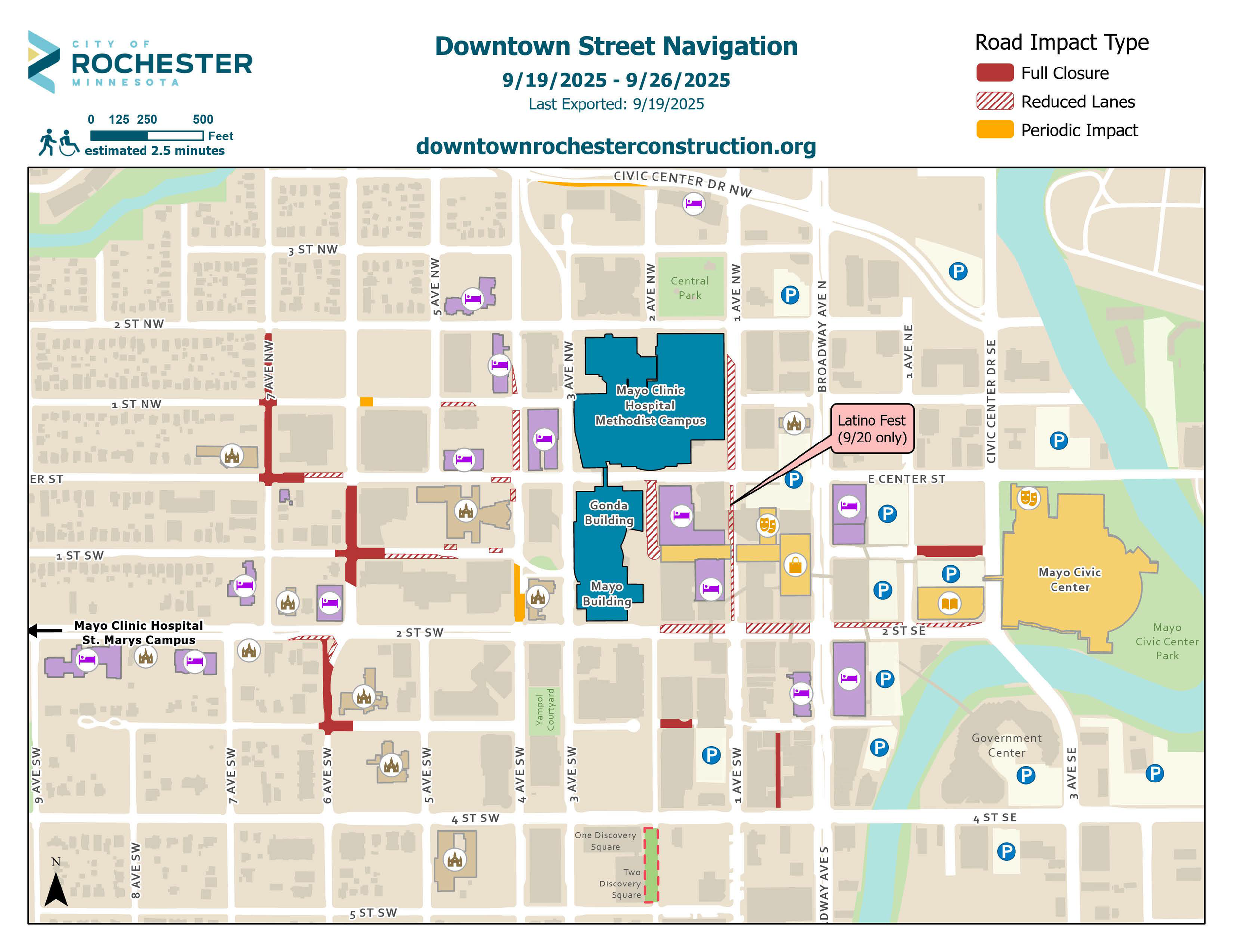 Downtown Rochester Mn Subway Map
