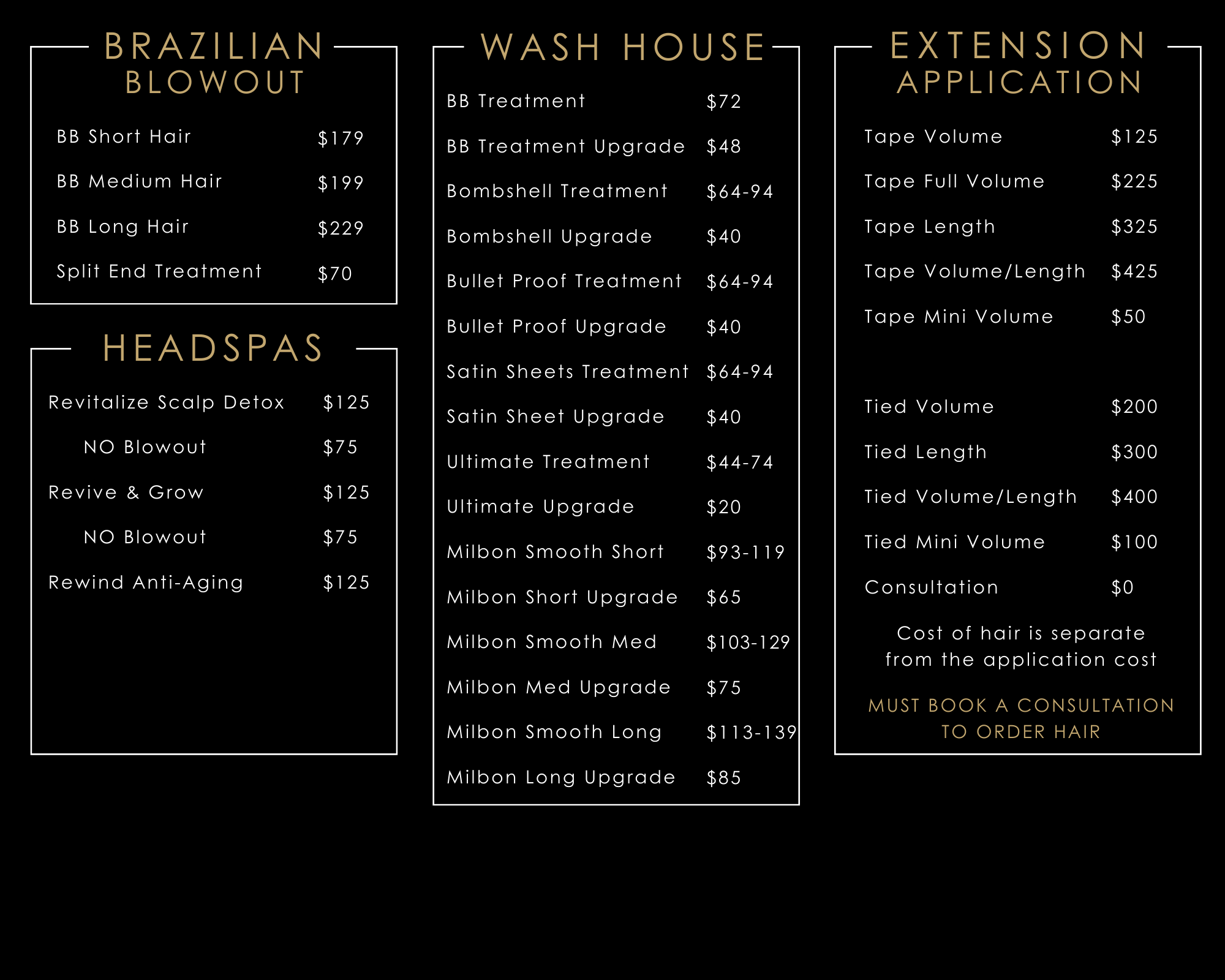 Salon Services — FOUSHEE salonspa