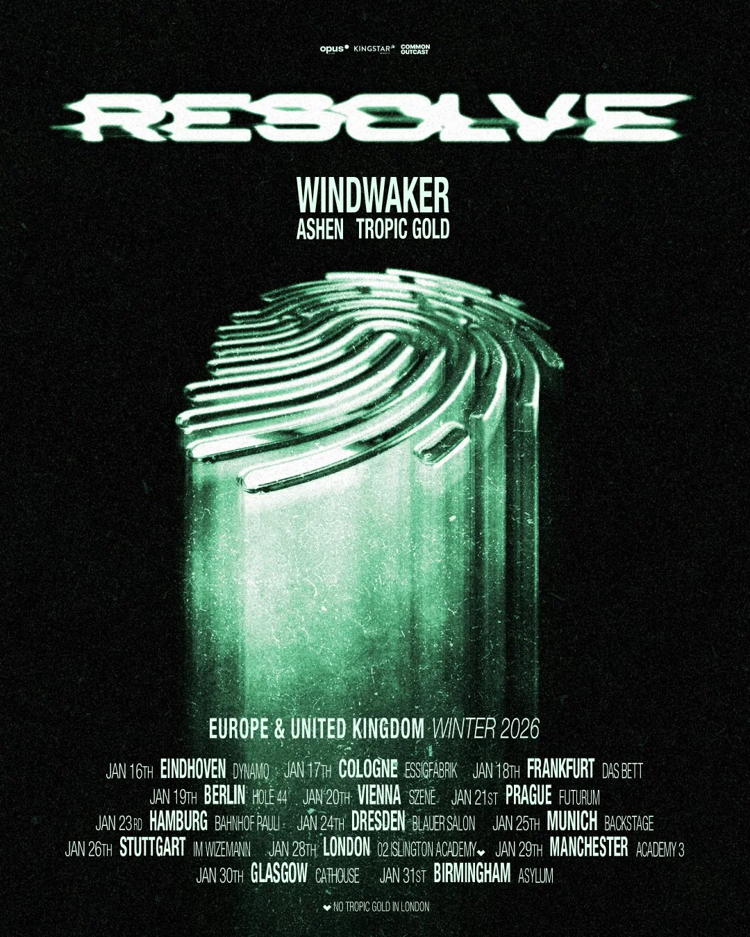 RESOLVE ANNOUNCE UK AND EUROPEAN TOUR FOR 2026 — LIVESPHERE MAGAZINE