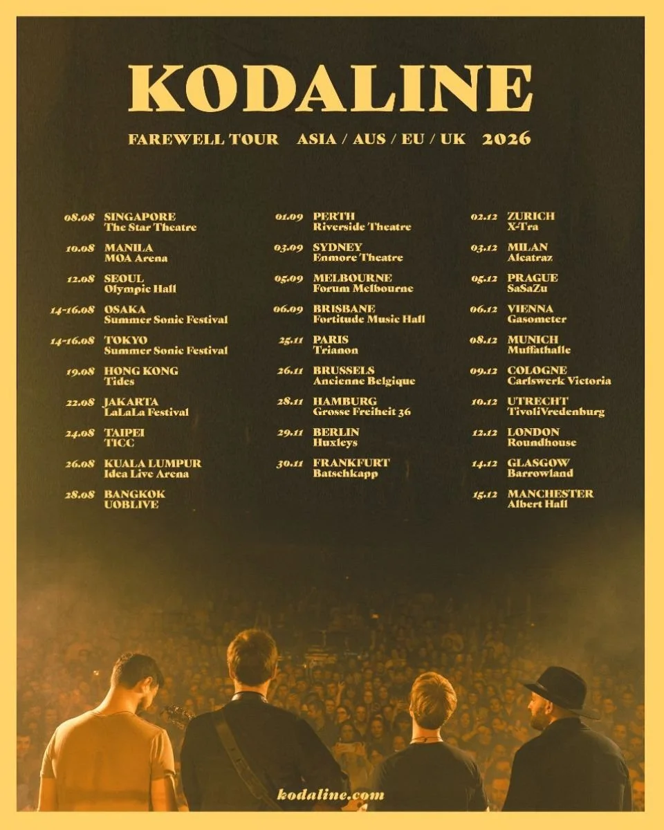 KODALINE ANNOUNCE 2026 FAREWELL TOUR — LIVESPHERE MAGAZINE