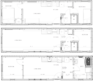 Baxter Tiny Home | Spacious Floor Plan Options with Two or One Bedroom ...