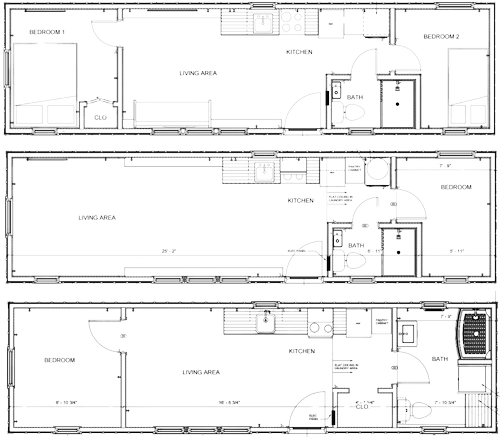 Baxter Tiny Home | Spacious Floor Plan Options with Two or One Bedroom ...