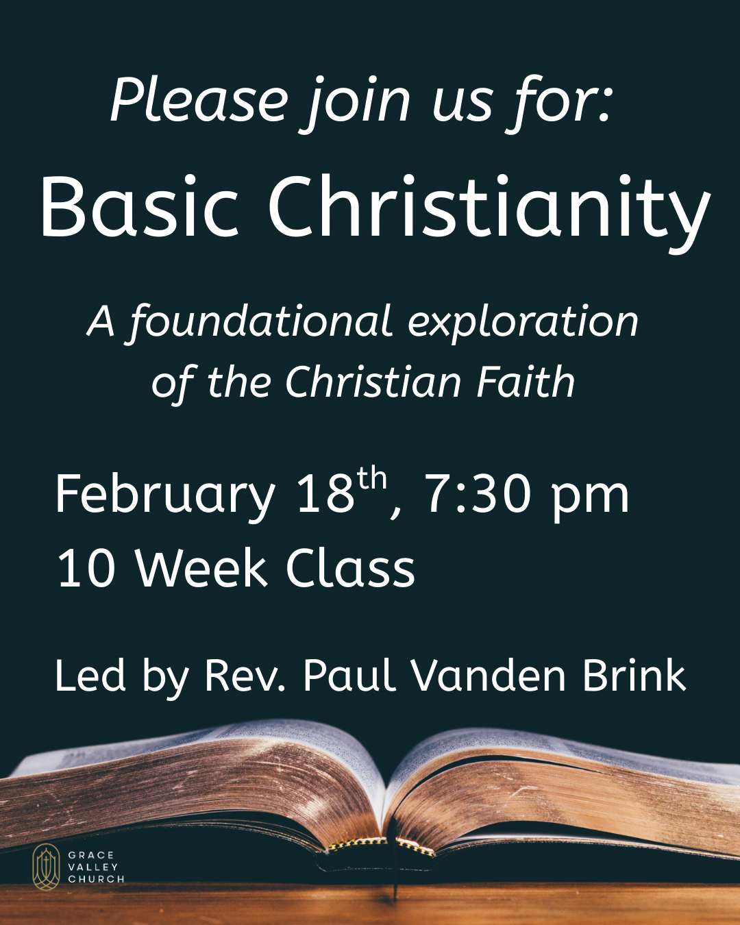 Studies and Courses — Grace Valley Church
