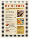Menu — OX BURGER